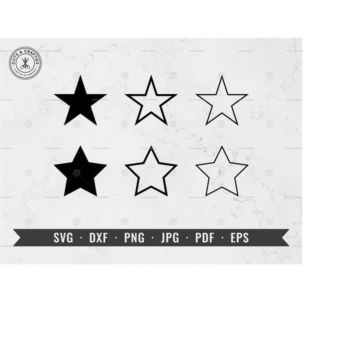 Star svg, Star Outline svg, Star Shapes Bundle svg, dxf, png | Inspire ...
