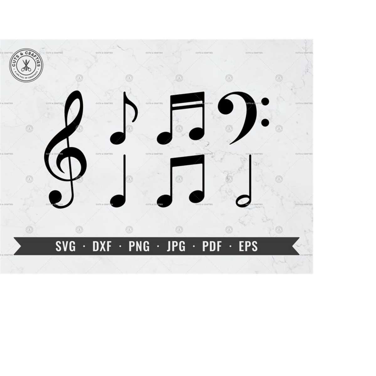 Music Notes svg, Musical Note Symbols, Musician, Melody Note - Inspire ...