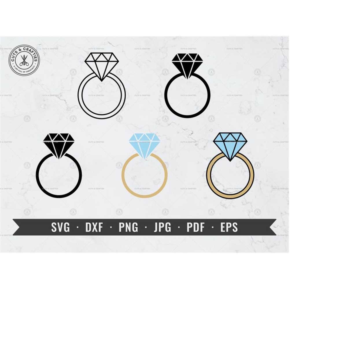 Wedding Ring svg, Diamond Ring svg, Engagement Ring, svg, dx - Inspire ...