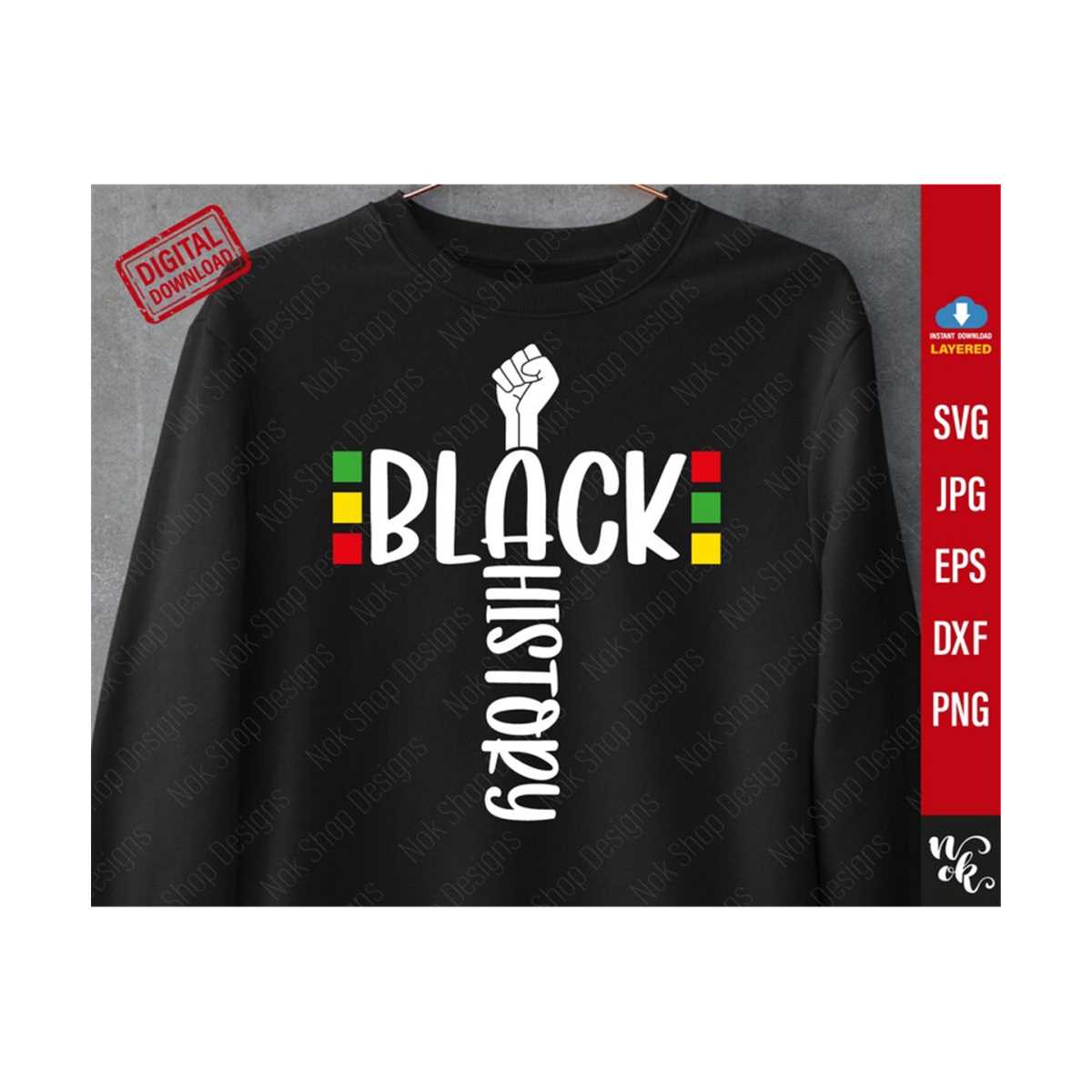 Black History svg, Christian Cross SVG, Blm Shirt Svg, Black | Inspire ...