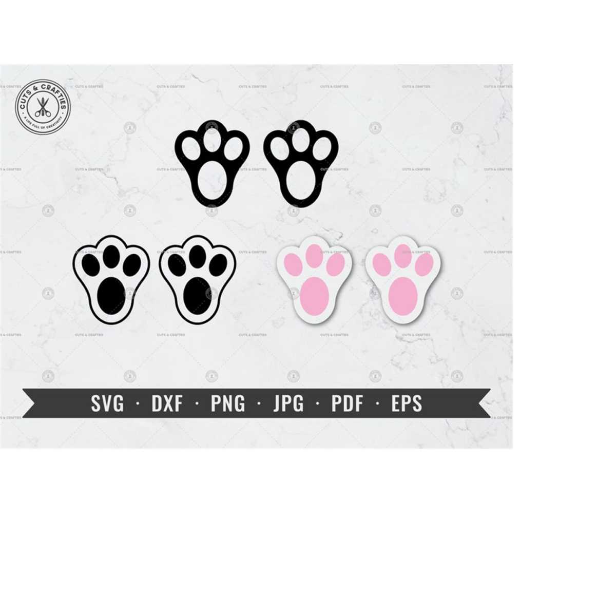 Easter svg, Rabbit Feet svg, Bunny Foot Print svg, Rabbit Pa - Inspire ...