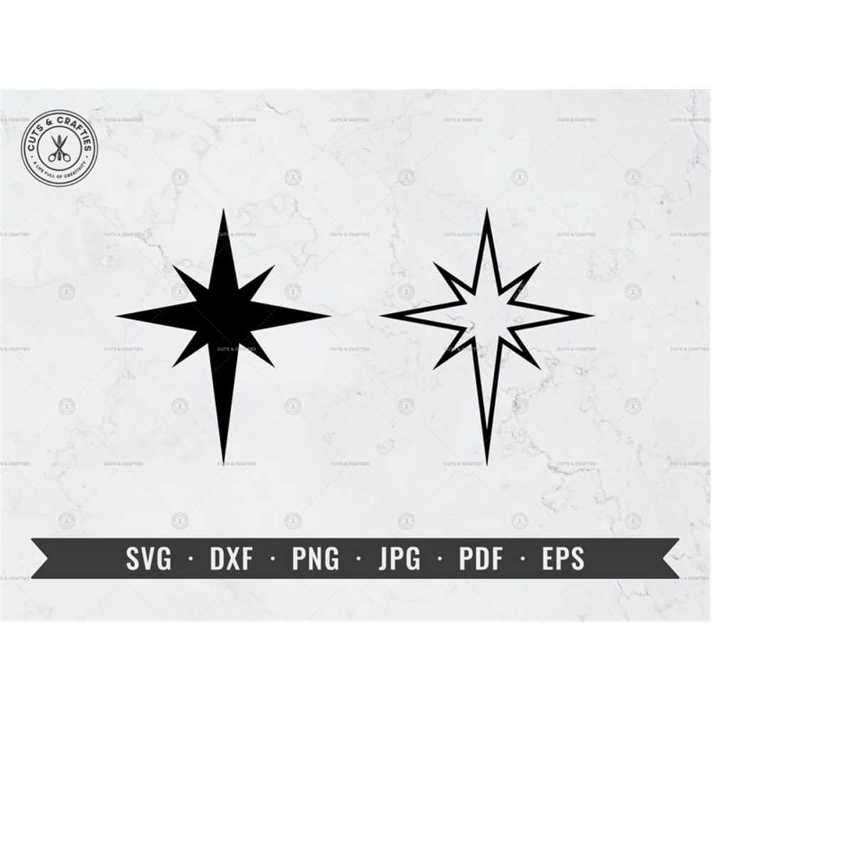 Nativity Star svg, North Star Outline, Christmas Star, Star - Inspire ...