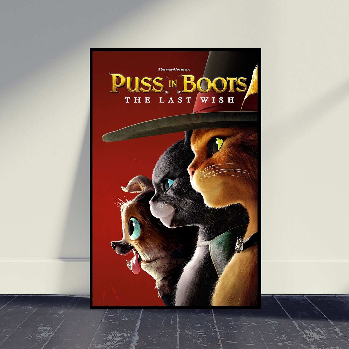 Puss in Boots The Last Wish Movie Poster Wall Art, Room Deco - Inspire ...