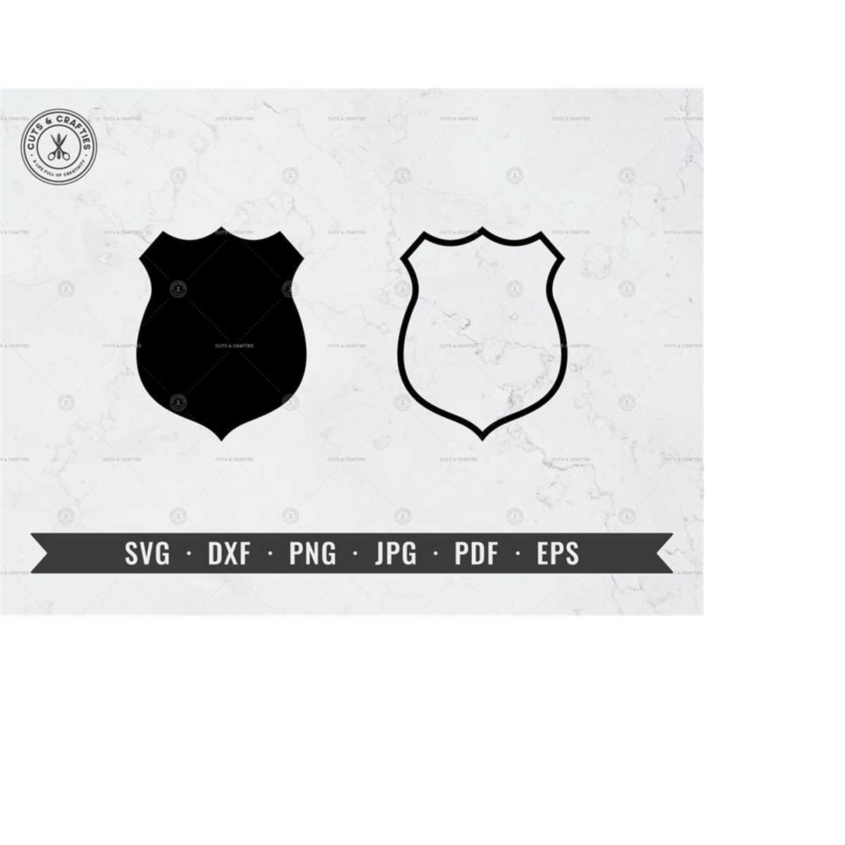 Police Badge svg Cut File for Cricut and Silhouette Machines - Inspire ...