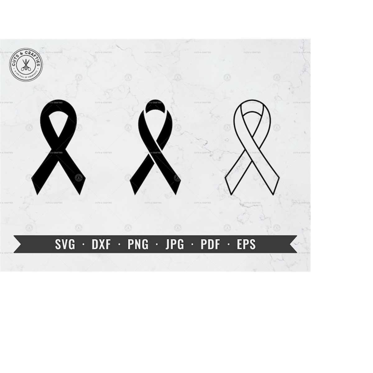 Cancer Ribbon svg, Awareness Ribbon Outline, Sorrow Ribbon, - Inspire ...