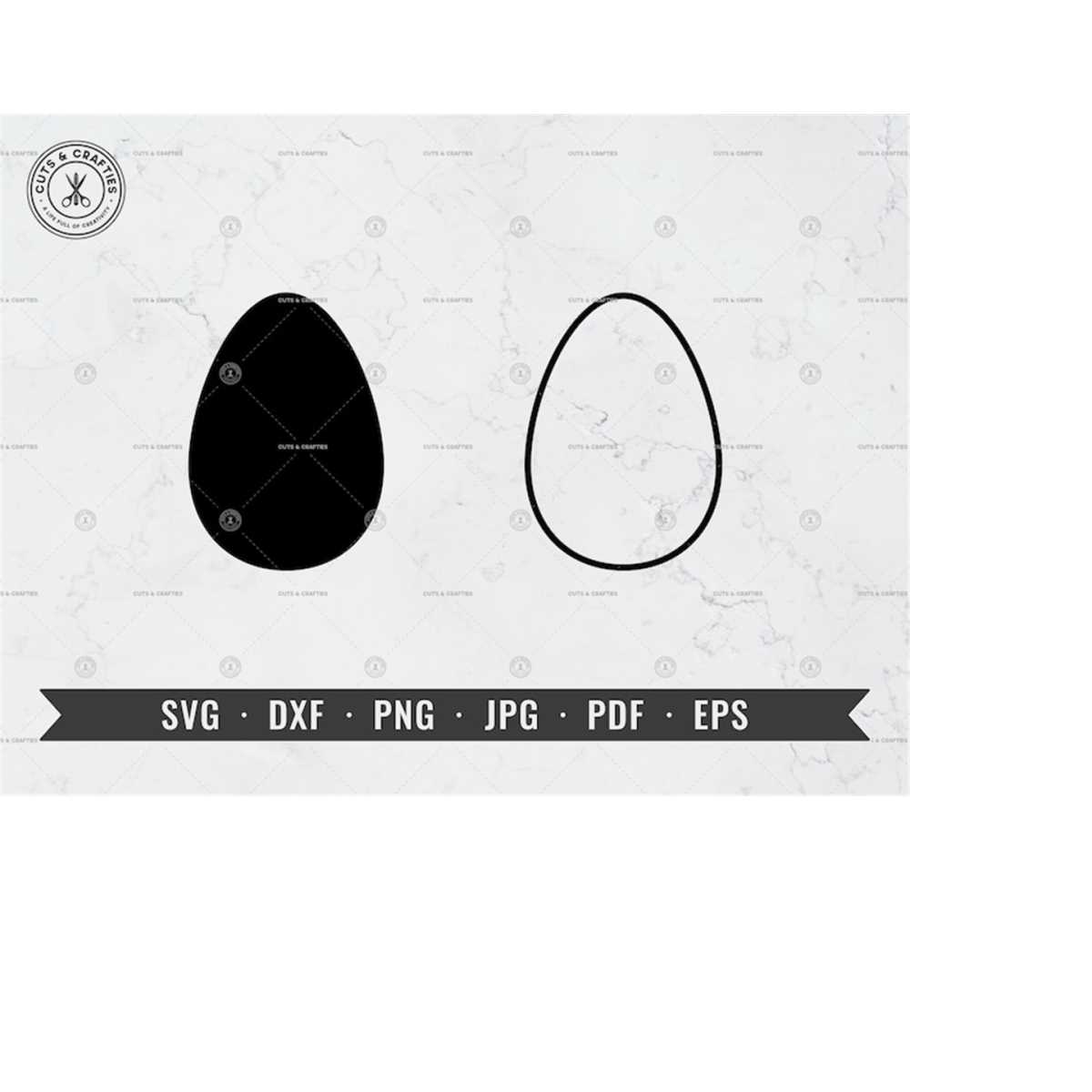 Egg svg, Easter Egg svg, Egg Shape svg, Solid Egg Outline, C - Inspire ...