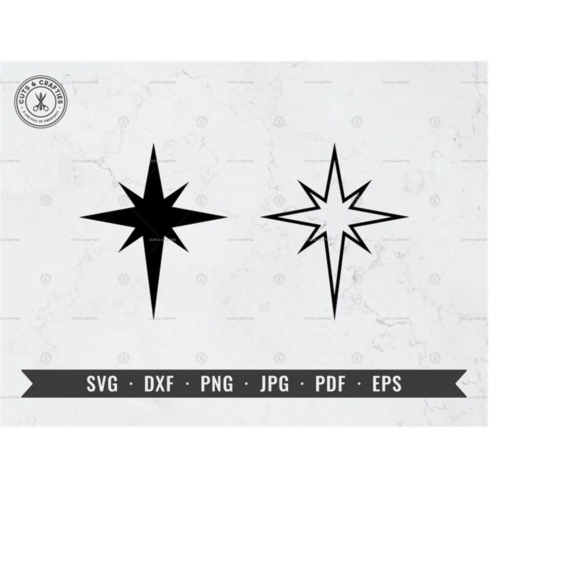 Nativity Star svg, North Star Outline, Christmas Star, Star | Inspire ...