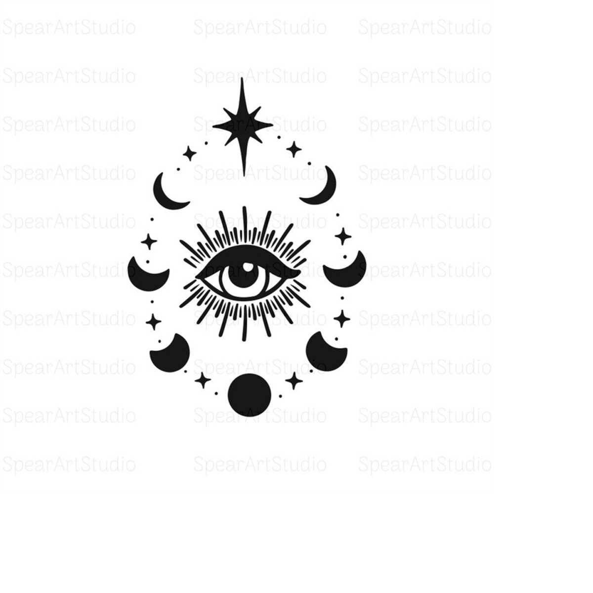 Evil eye mandala, Evil eye svg, Mandala svg, Spiritual gift, - Inspire ...