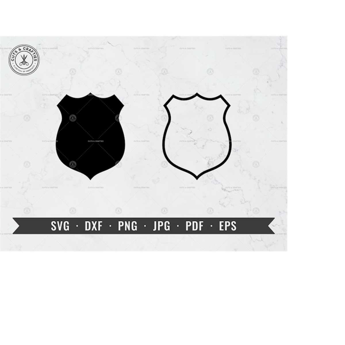 Police Badge svg Cut File for Cricut and Silhouette Machines | Inspire ...