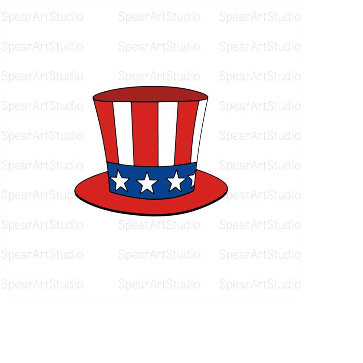 Uncle Sam Hat - Patriotic Svg, America SVG, Fourth of July S - Inspire ...
