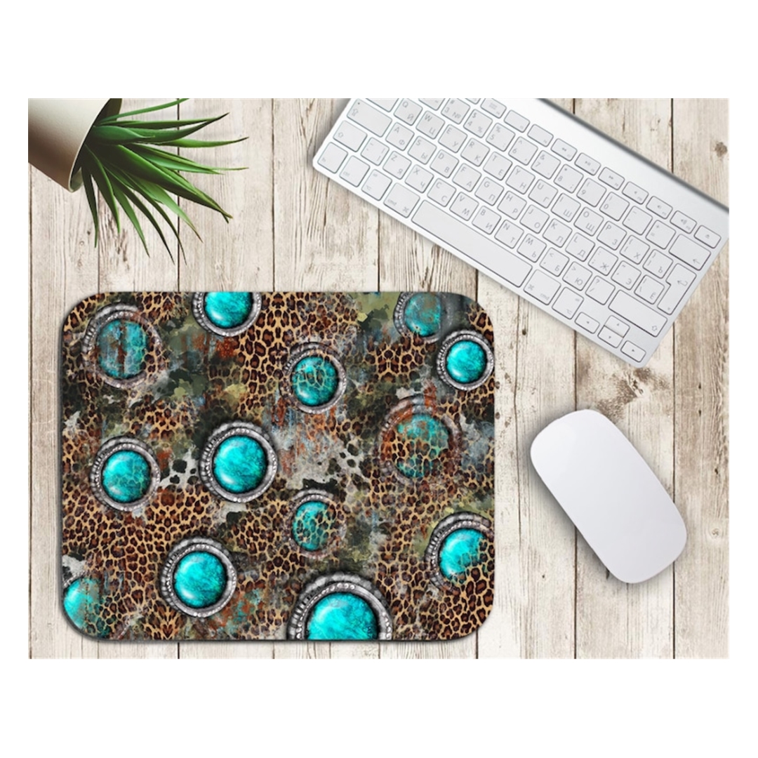 Gemstone Leopard Camouflage Background Mouse Pad Png, Wester | Inspire ...