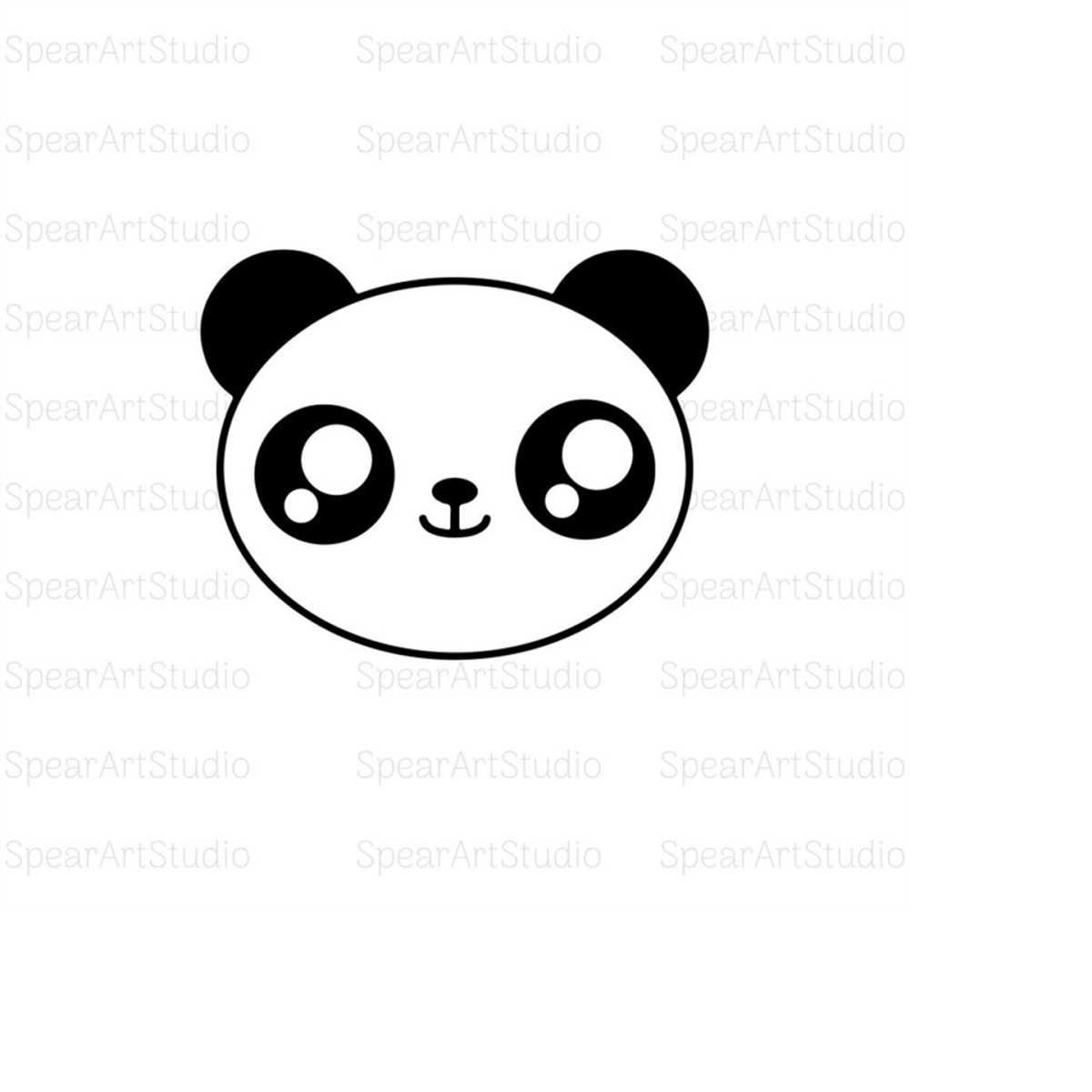 Cute Panda Svg, Panda SSVG, Panda Head Svg, Panda Face, Pand - Inspire ...
