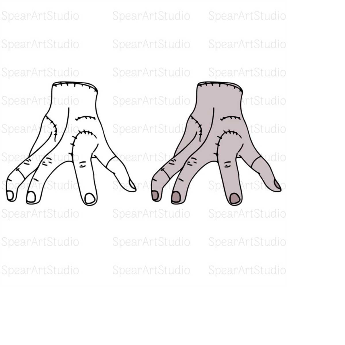 Thing Hand Wednesday Addams | Svg Bundle, Cricut Svg | Layer - Inspire ...