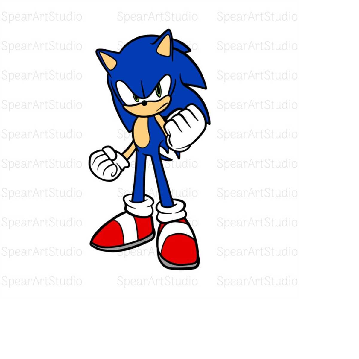 Sonic the Hedgehog SVG, Sonic SVG, Layered Sonic SVG | Inspire Uplift