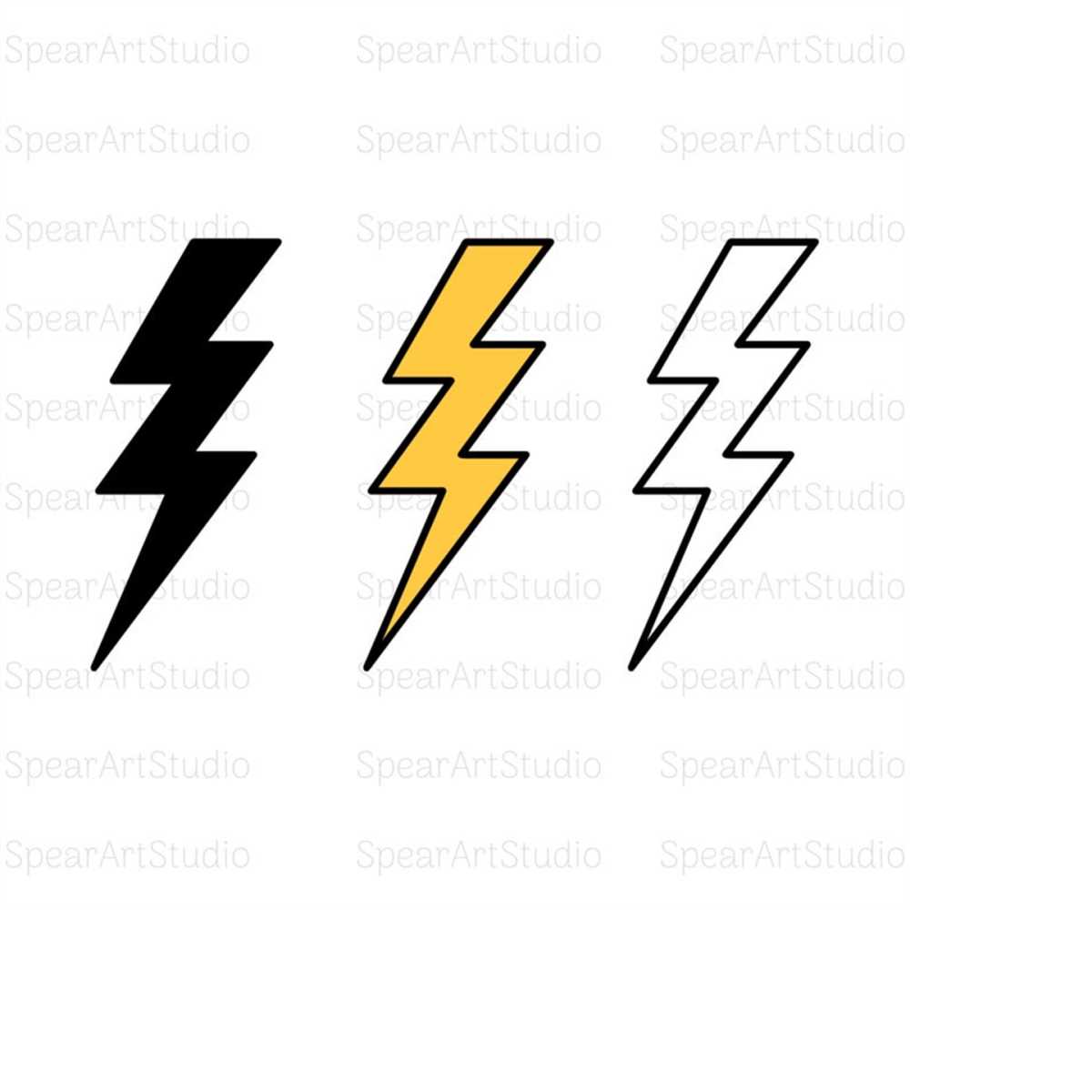 Lightning Bolt Svg, Thunder Shock SVG, Thunder Cut File, Lig - Inspire Uplift
