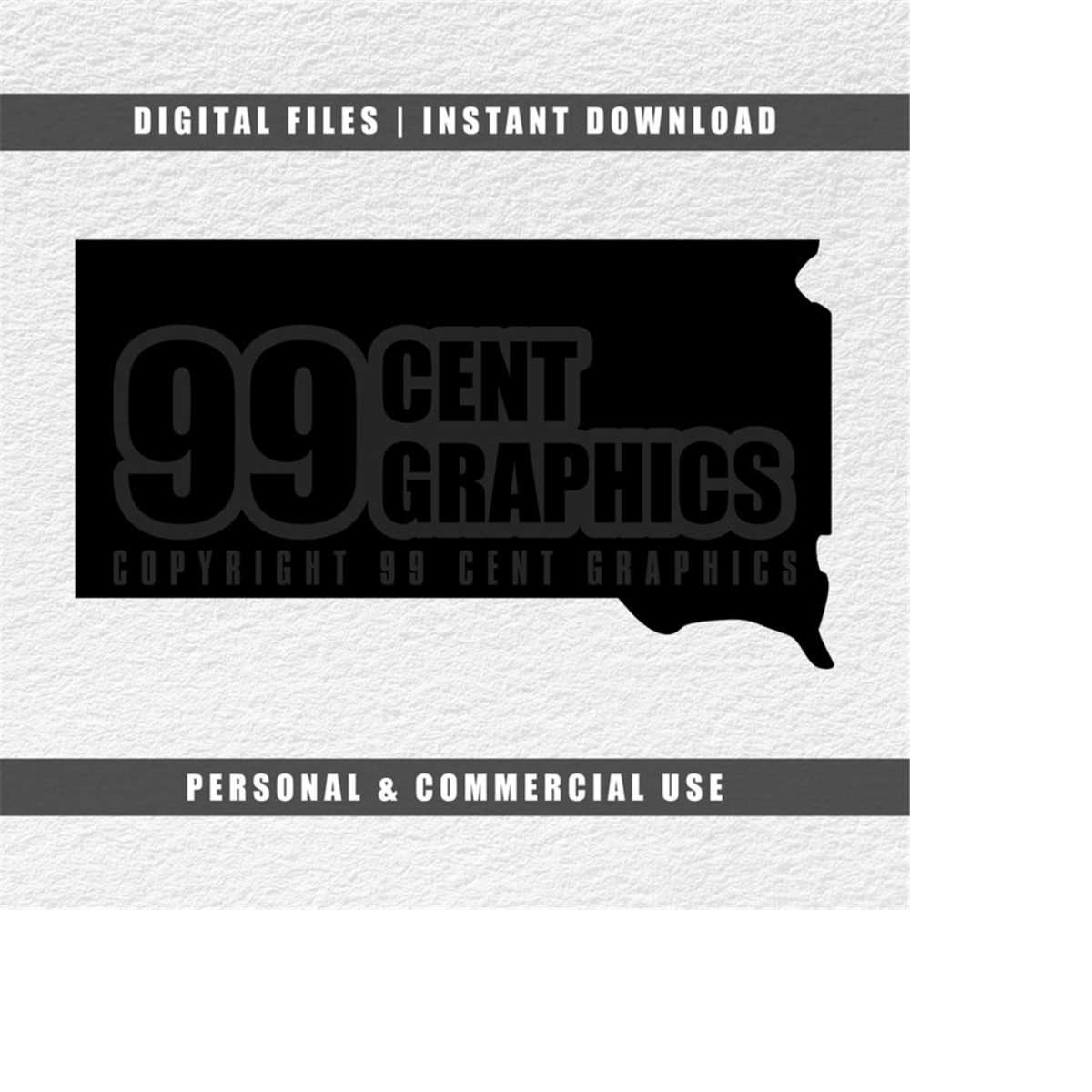 South Dakota Svg, United States Svg, State Silhouette Svg, C - Inspire ...