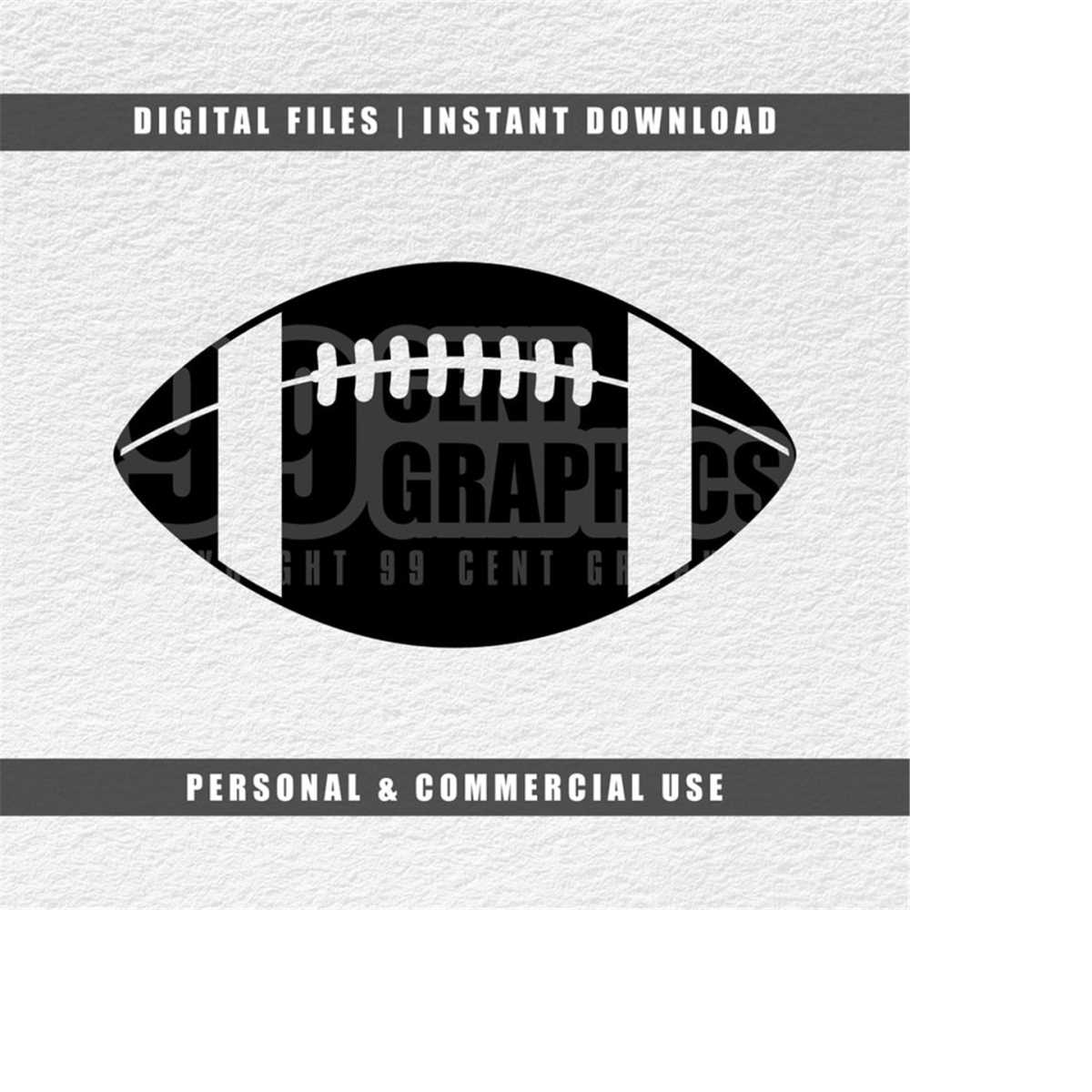 Football Svg, Football Cut File, Cricut Svg, Silhouette Svg, - Inspire ...