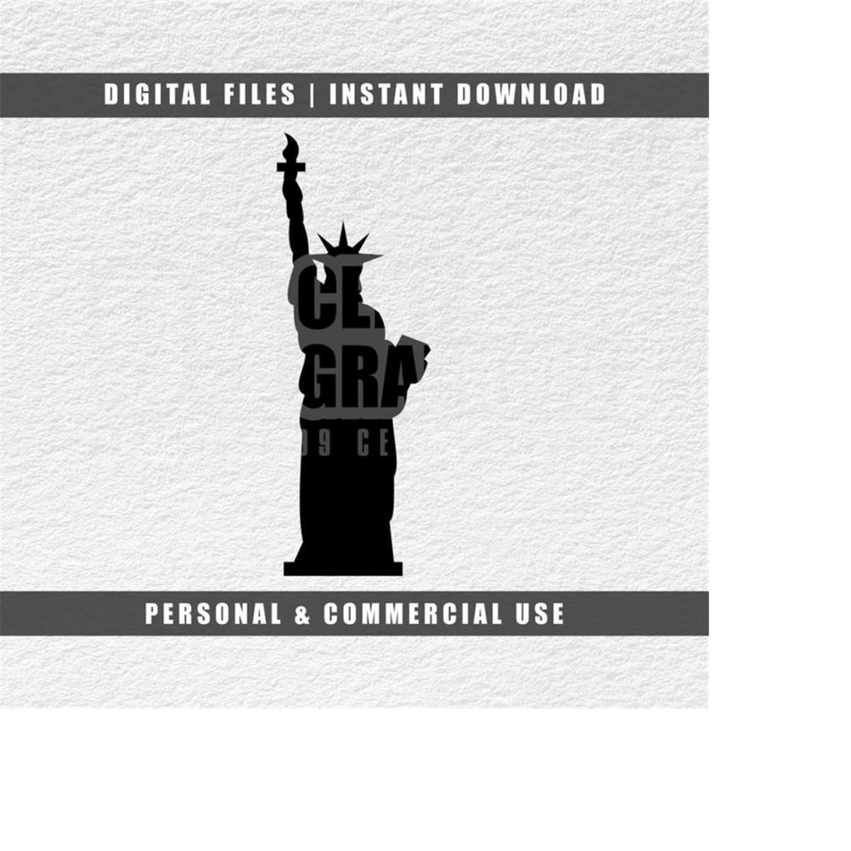Statue Of Liberty, New York Svg, Cricut Svg, Silhouette Svg, - Inspire ...