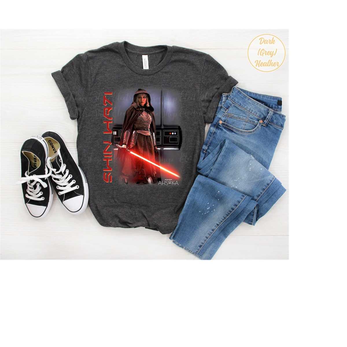 Star Wars Ahsoka Shin Hati Orange Lightsaber Jedi Poster Shi | Inspire ...