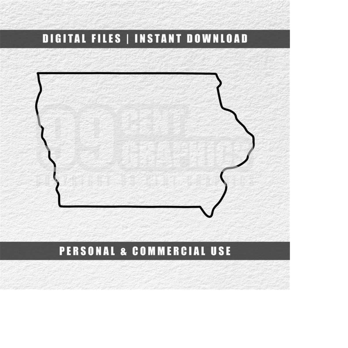 Iowa Svg, United States Svg, State Outline Svg, Cricut Svg, | Inspire ...