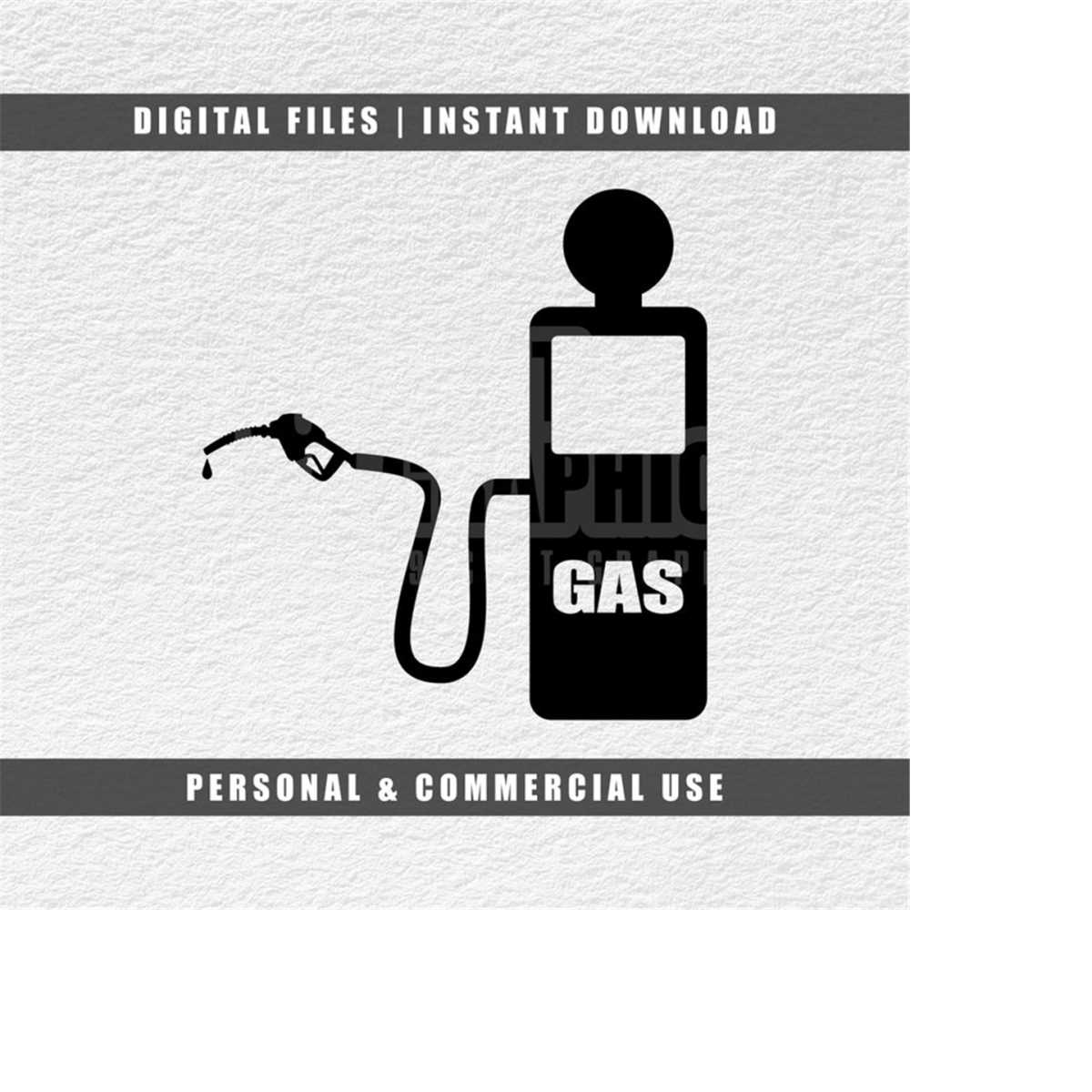 Gas Pump Svg, Fuel Svg, Cricut Svg, Instant Download - Inspire Uplift