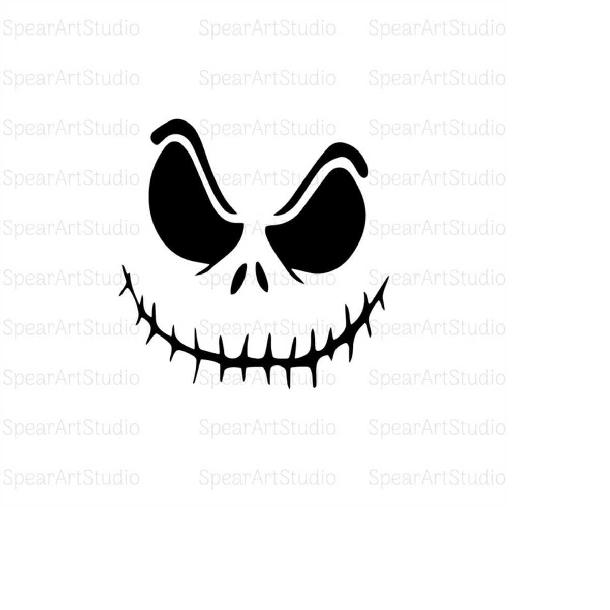Jack Skellington Svg, Jack Skellington Face Svg, Jack Skelli | Inspire ...