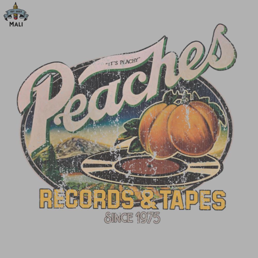 Vintage Peaches Records Tapes 1975 Sublimation PNG Download | Inspire ...