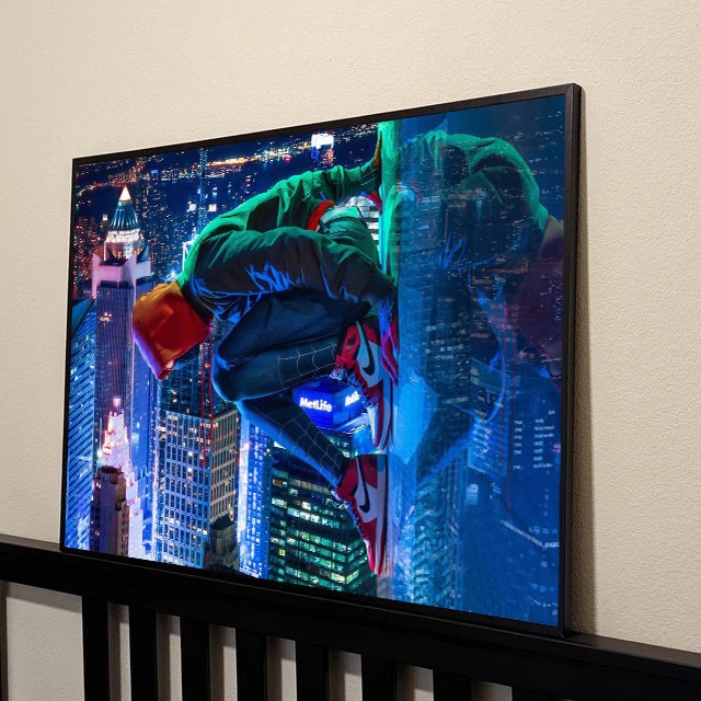 Miles Morales Spider-Man Poster, Into the Spider-Verse, Acr | Inspire ...