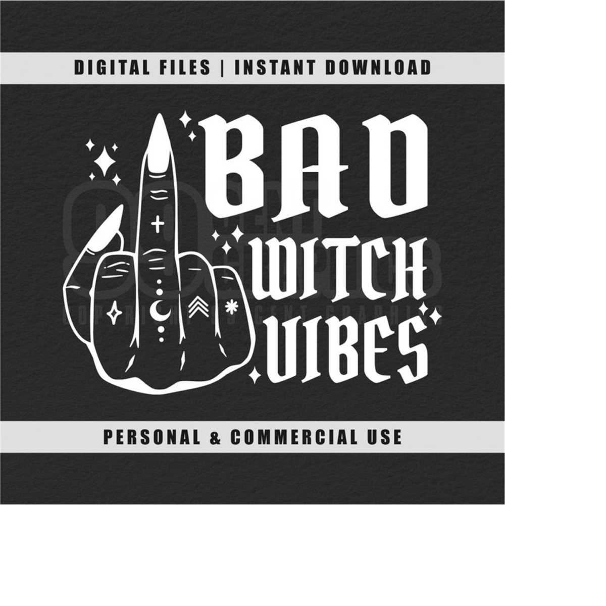 Bad Witch Vibes Svg, Middle Finger Svg, Halloween Svg, Cricu | Inspire ...