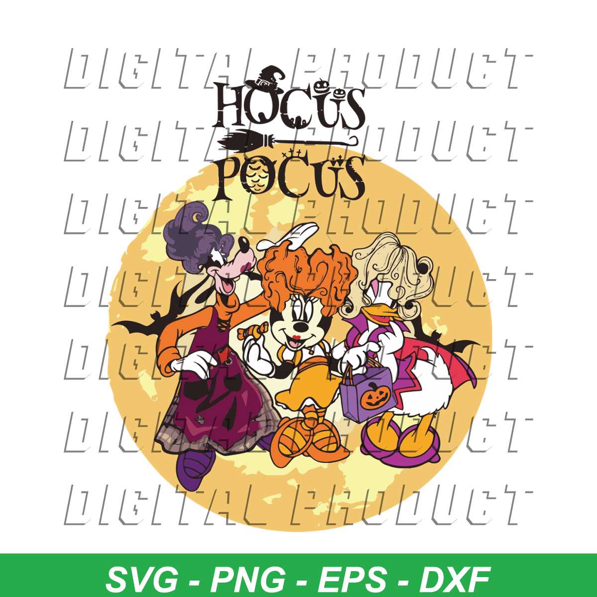 Hocus Pocus Halloween Witches Mouse And Friends SVG File | Inspire Uplift