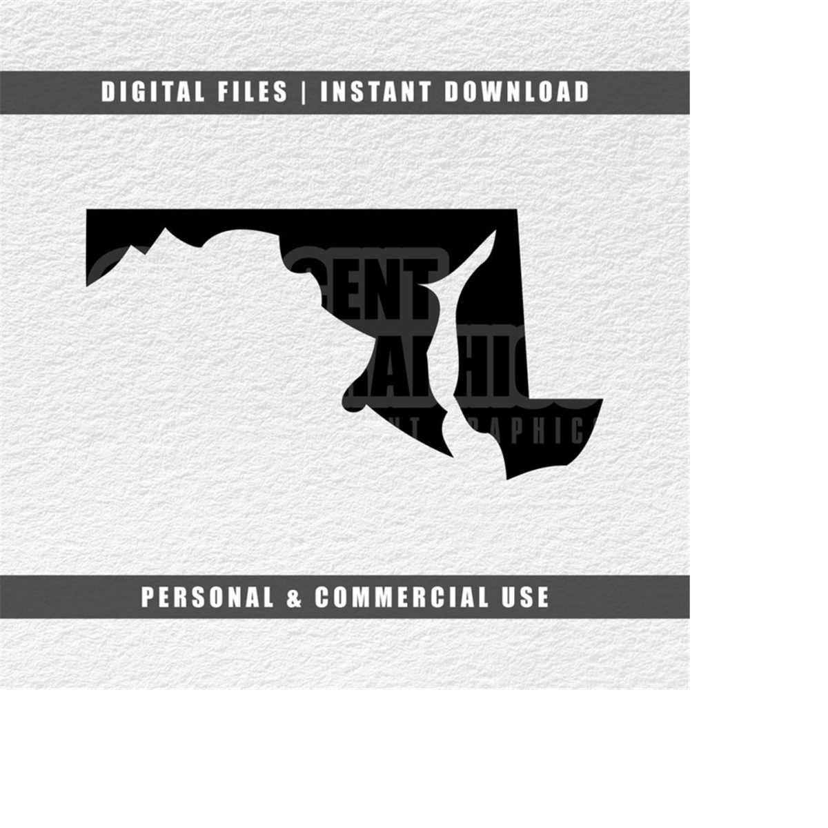 Maryland Svg, United States Svg, State Silhouette Svg, Cricu - Inspire ...