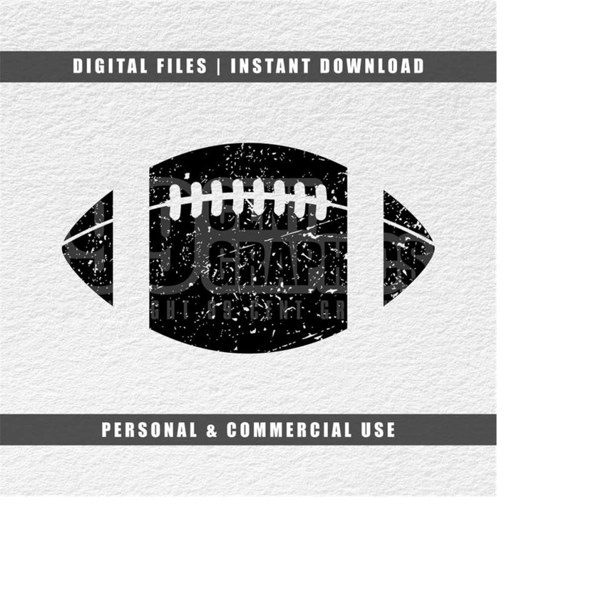 Distressed Football Svg, Football Cut File, Cricut Svg, Silh - Inspire ...