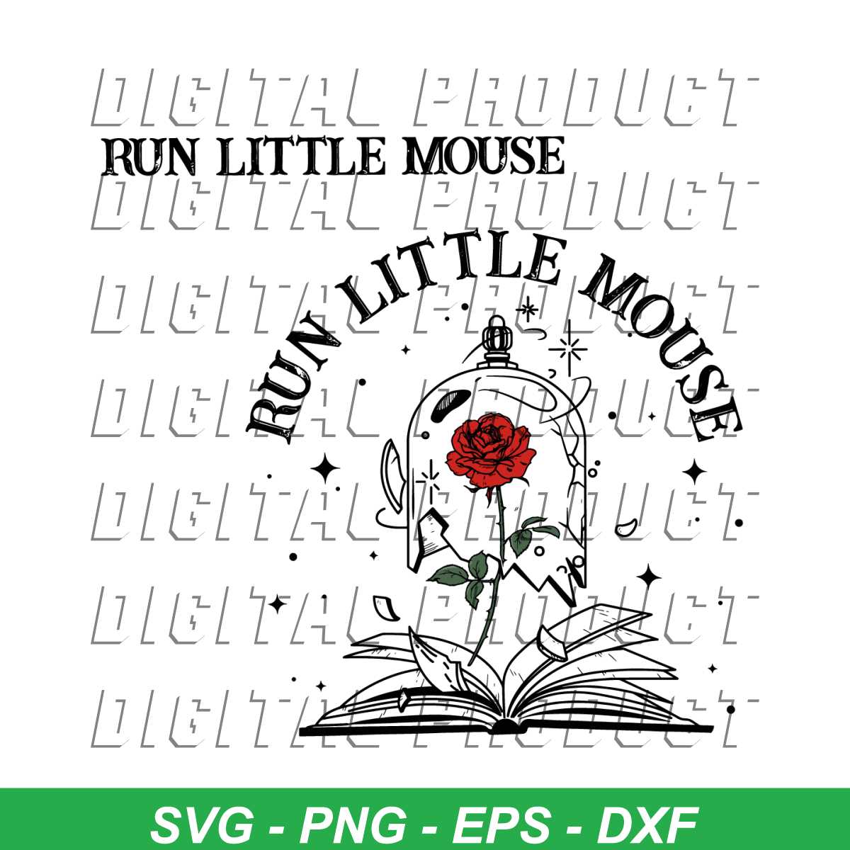 Run Little Mouse Haunting Adeline SVG Cutting Digital File | Inspire Uplift