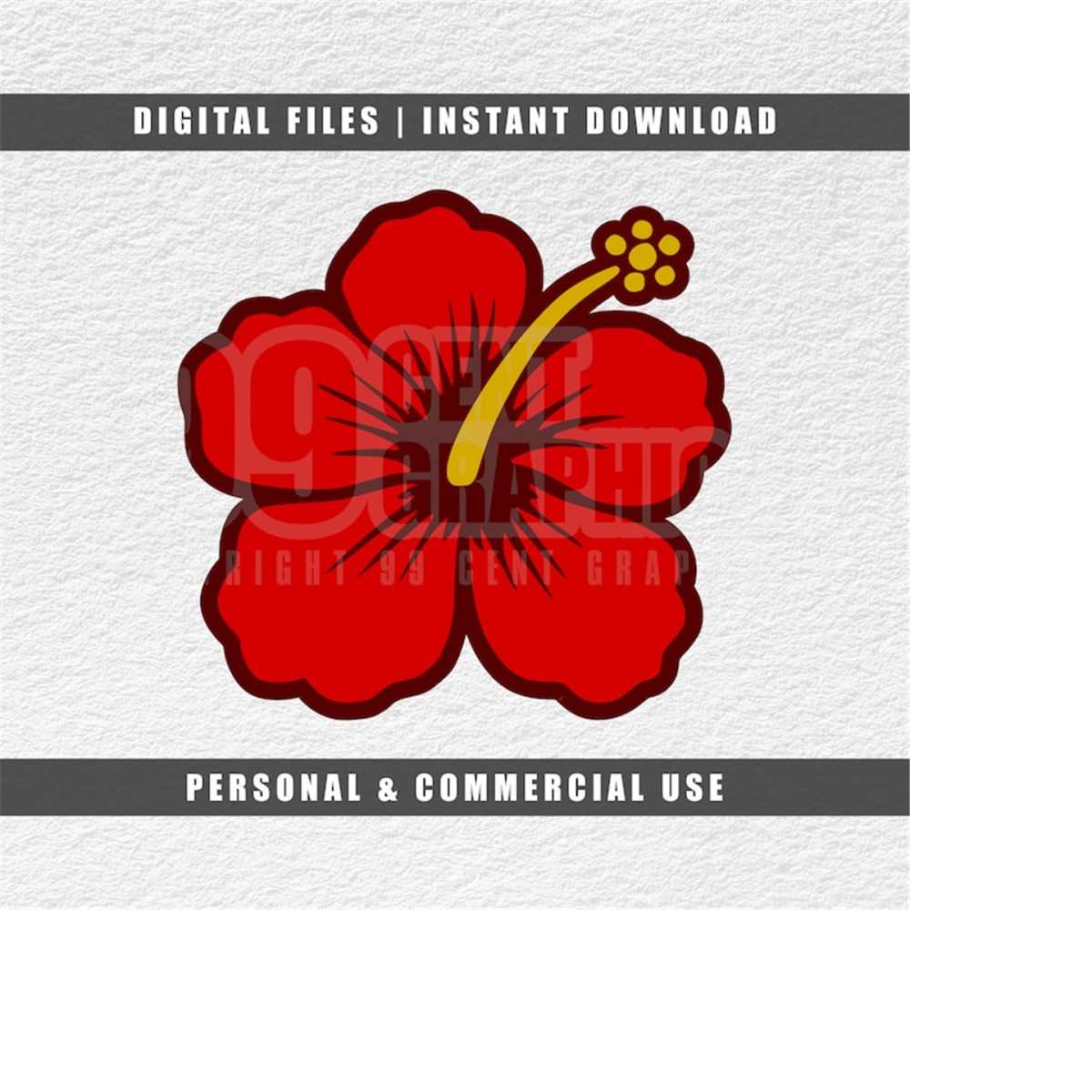 Flor de Maga Svg, Thespesia Grandiflora, Puerto Rico SVG, Pu | Inspire ...