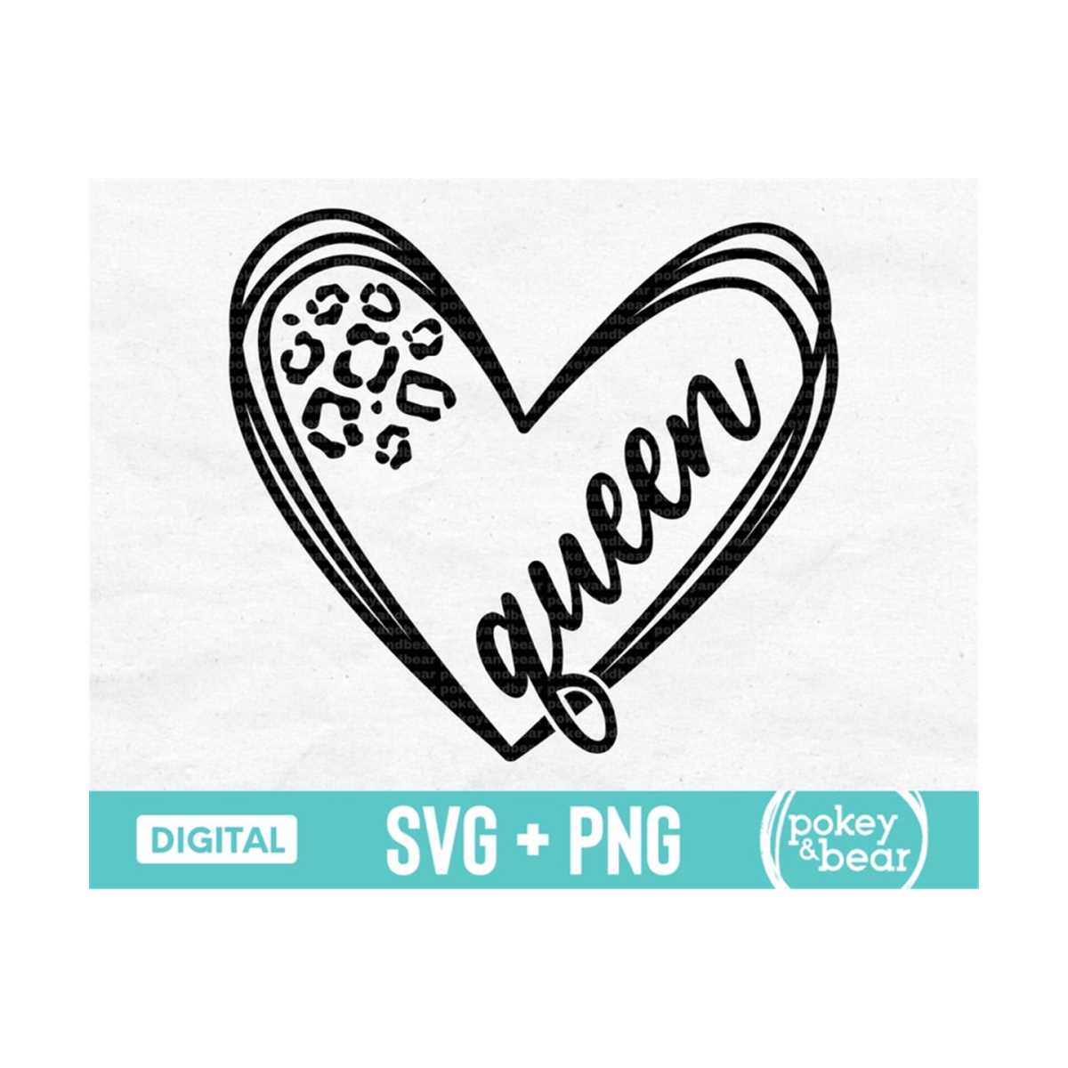 Leopard Queen Heart Svg, Cheetah Queen Png, Queen Svg, Queen | Inspire ...