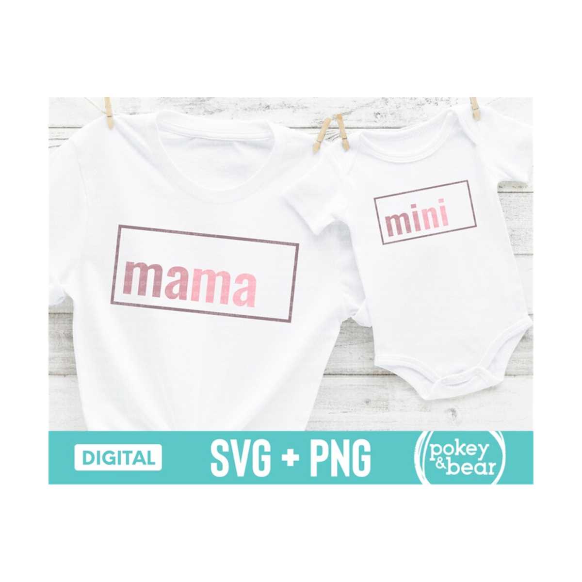 Mama And Mini Svg Bundle, Mama Mini Svg, Mama Mini Png, Momm | Inspire ...