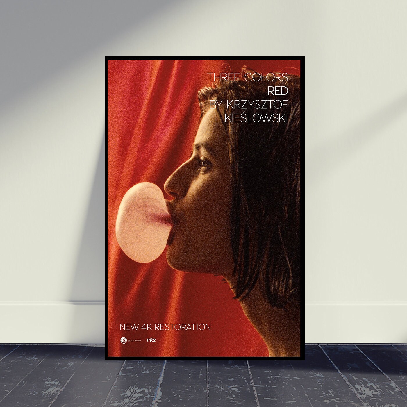 Three Colors White Movie Poster Wall Art, Living Room Decor, | Inspire ...