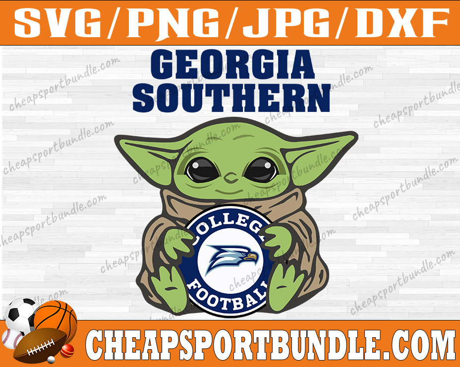 Georgia Southern Eagles Baby Yoda SVG, Georgia Southern Eagl | Inspire ...