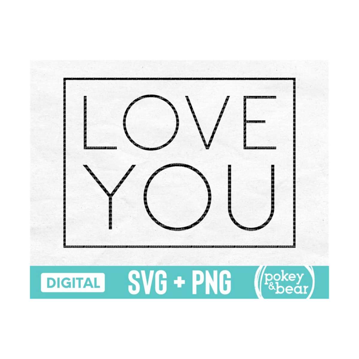 Love You Svg, Love Square Svg, Valentine's Day Svg, Love You | Inspire ...