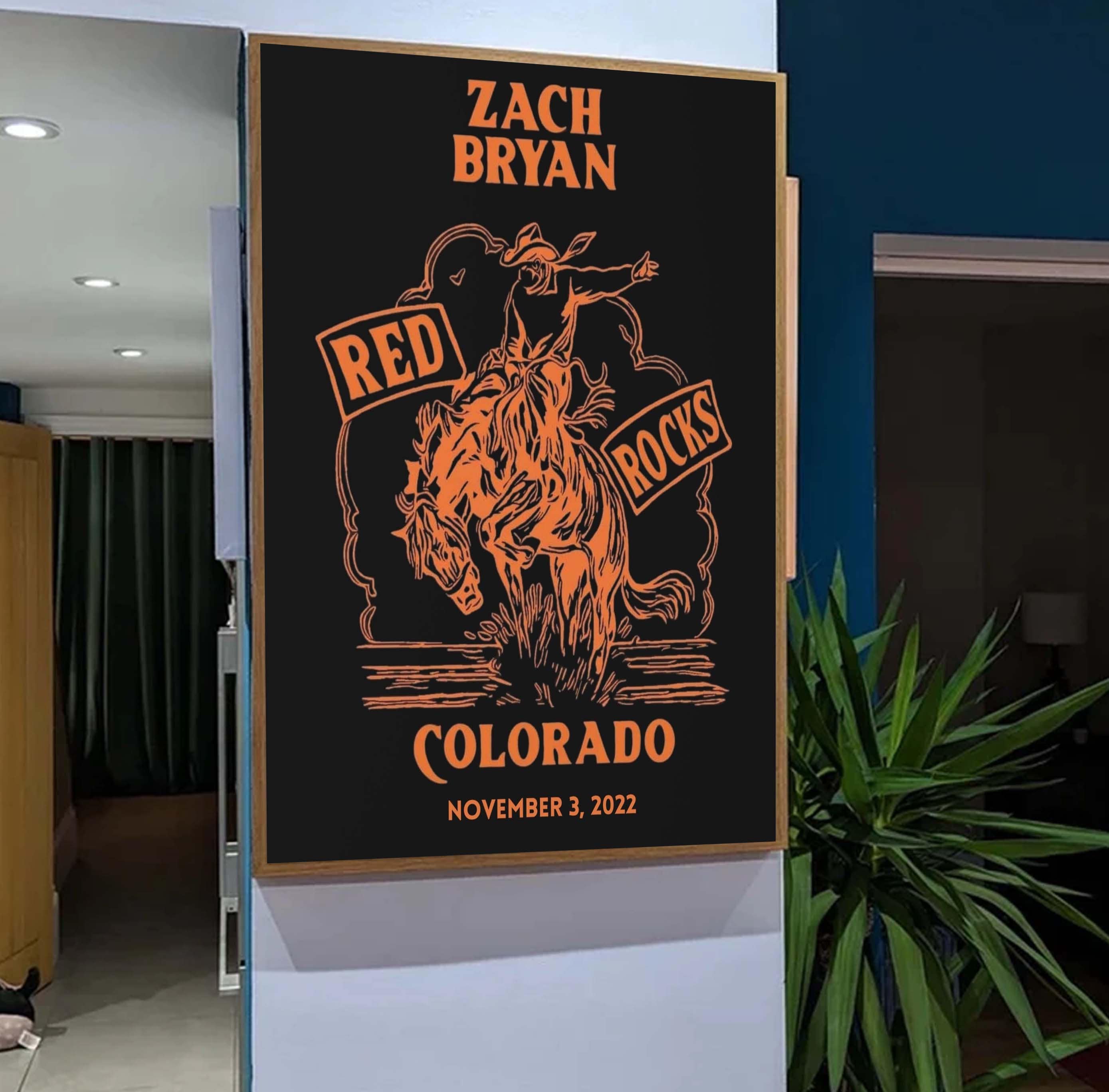 Zach Bryan Red Rocks Poster - Inspire Uplift