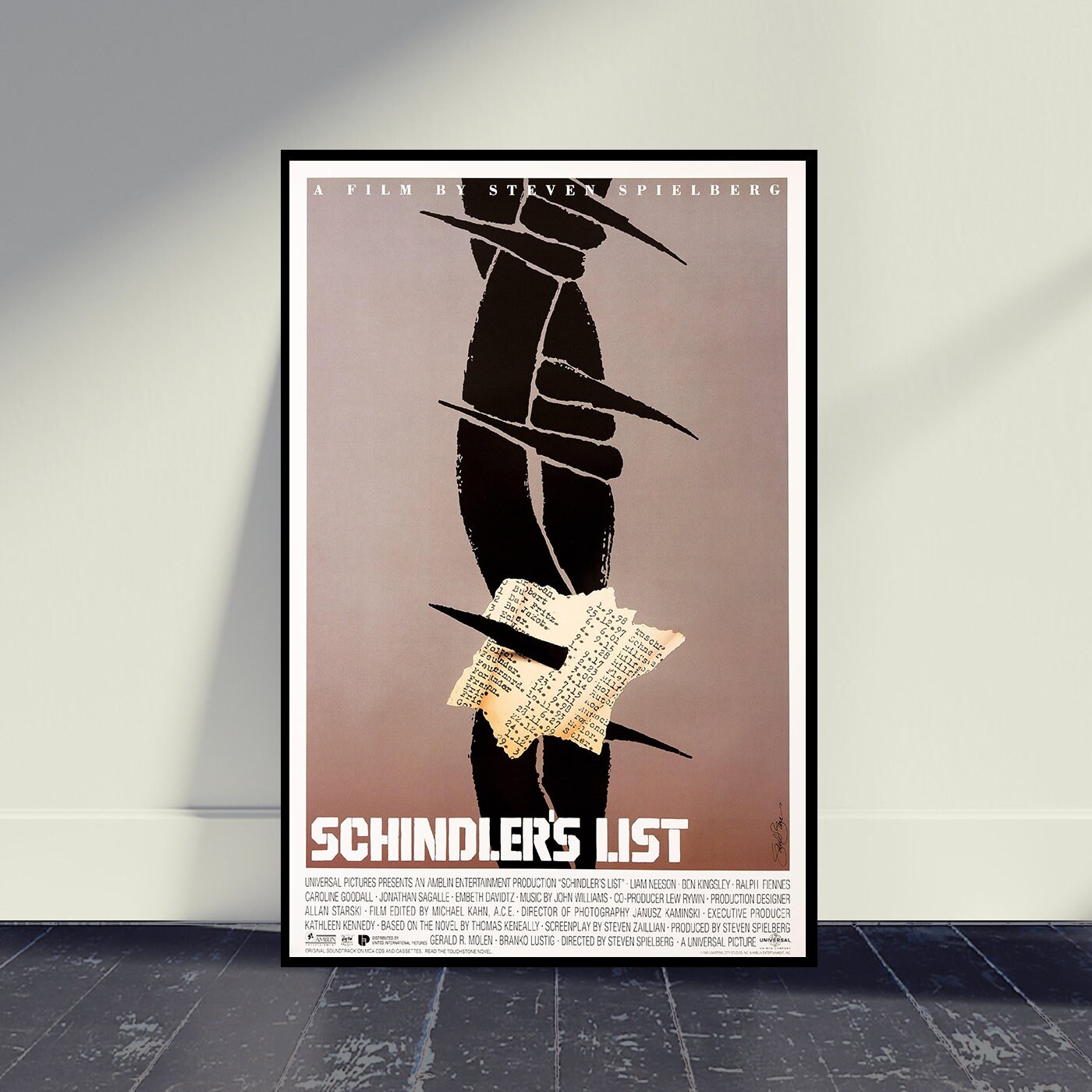 Schindler's List Movie Poster Wall Art, Room Decor, Home Dec - Inspire ...