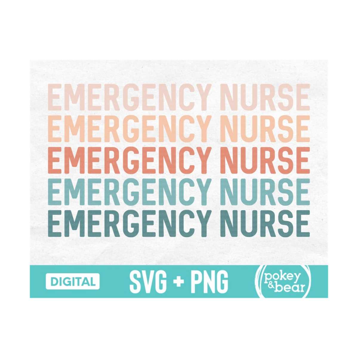 Emergency Nurse Svg, Emergency Room Nurse Png Sublimation De | Inspire ...