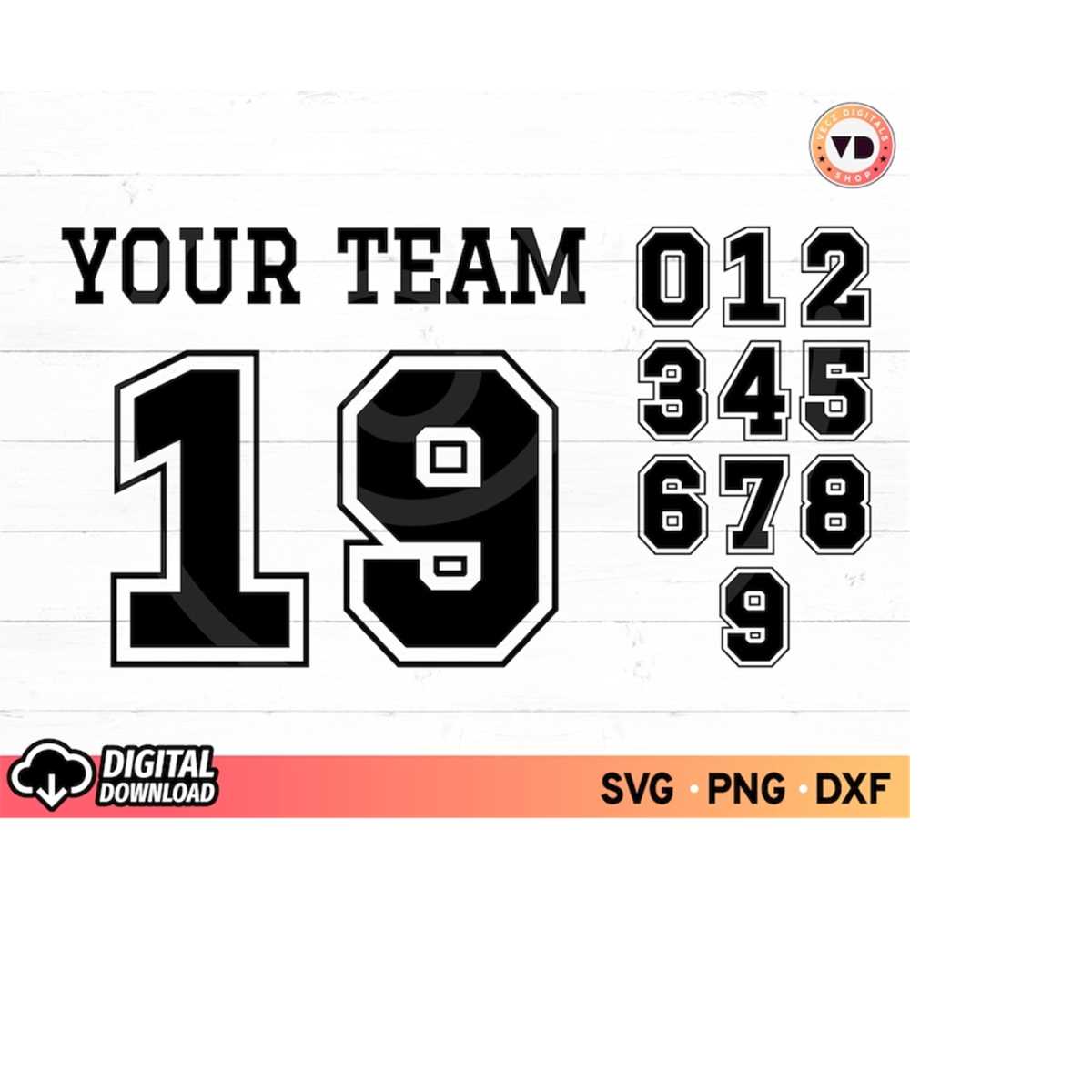 Sports Jersey Numbers SVG Numbers SVG Sports Numbers SVG Inspire Sports Jersey Numbers SVG Numbers SVG Sports Numbers SVG Inspire