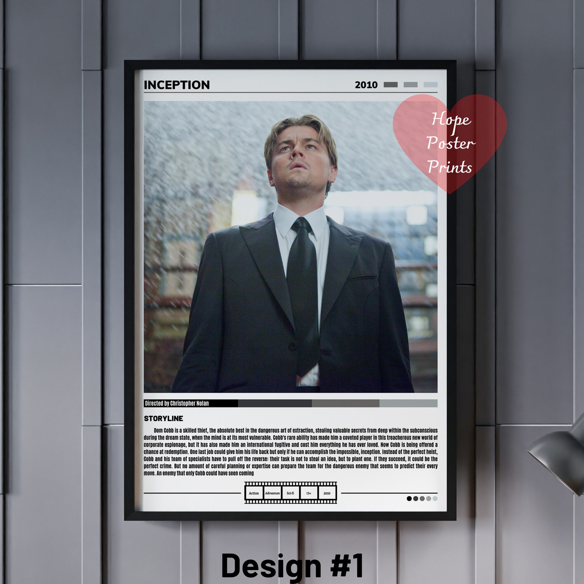 Inception Poster, Inception Print, Inception Decor, Inceptio - Inspire ...