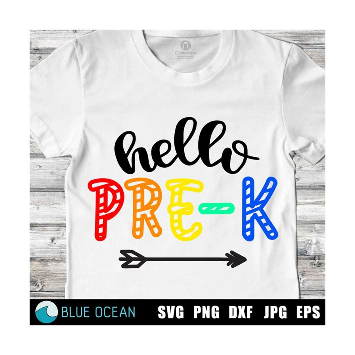 Hello Pre-K SVG, Back To School SVG, PreK Svg, First Day Of - Inspire ...