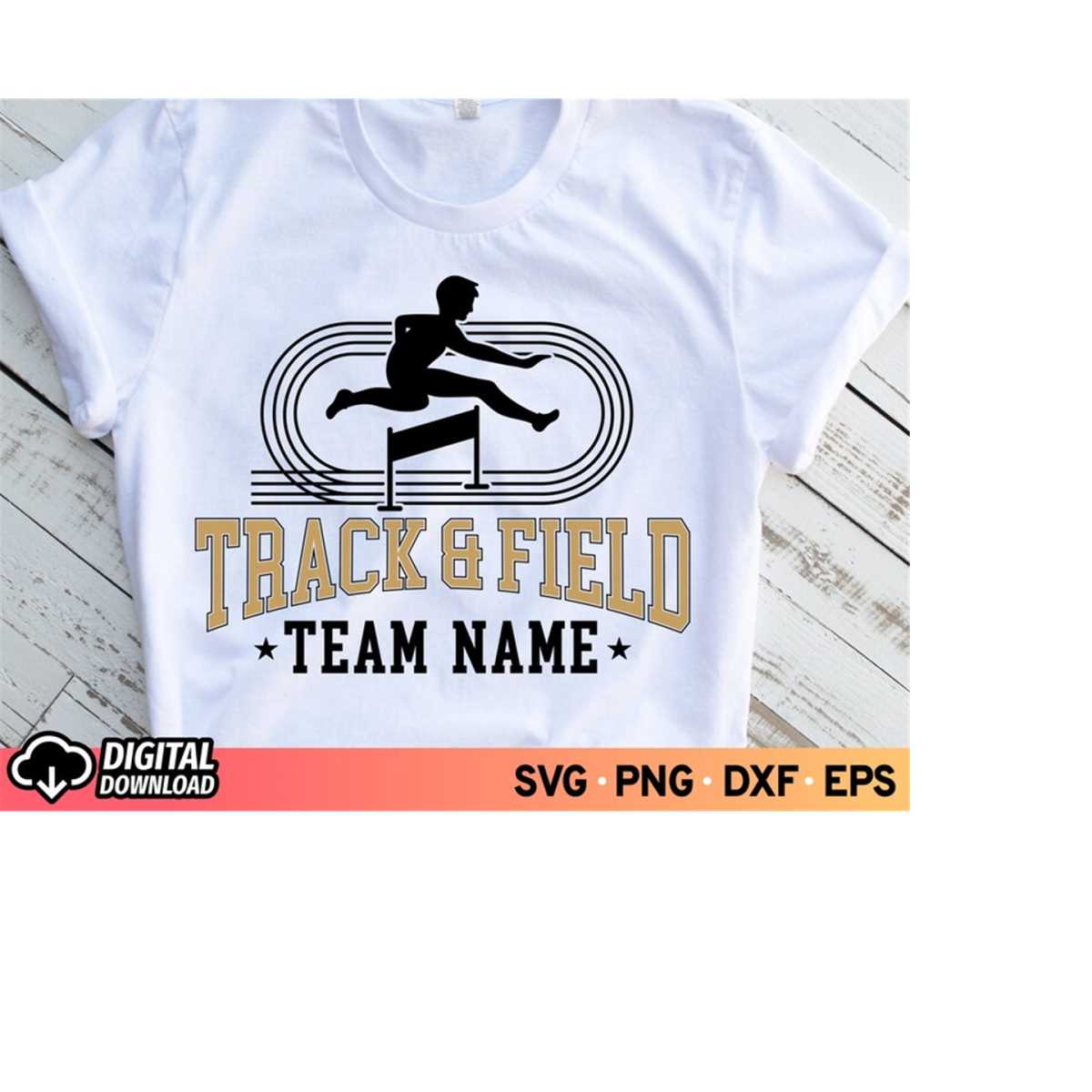 Track and Field Team Name SVG, Running Svg, Track And Field | Inspire ...