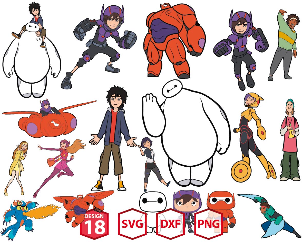 Big Hero Svg Bundle, Baymax Svg, Big Hero Svg, Big Hero Love - Inspire ...