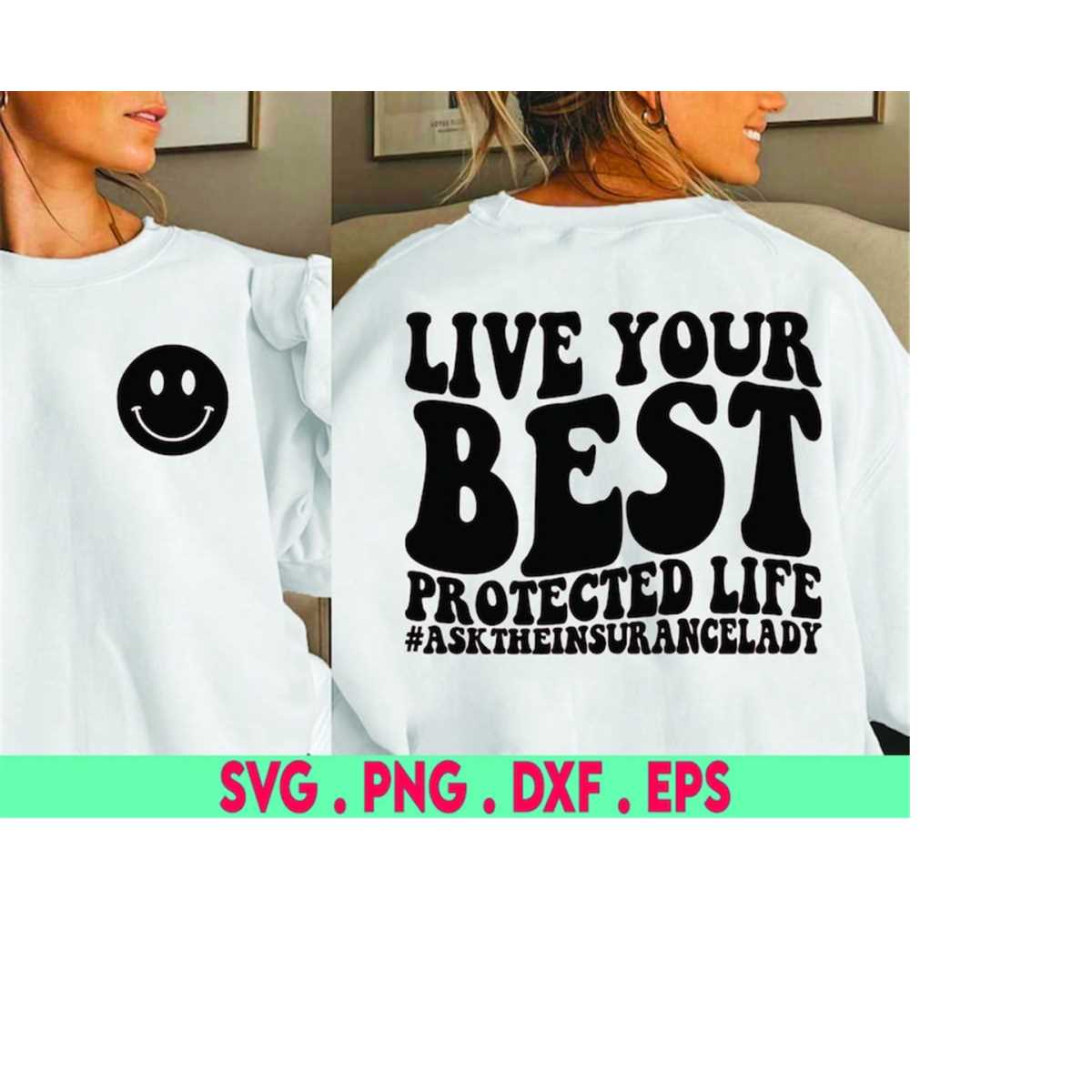 insurance lady svg|live your best protected life svg||insura - Inspire ...