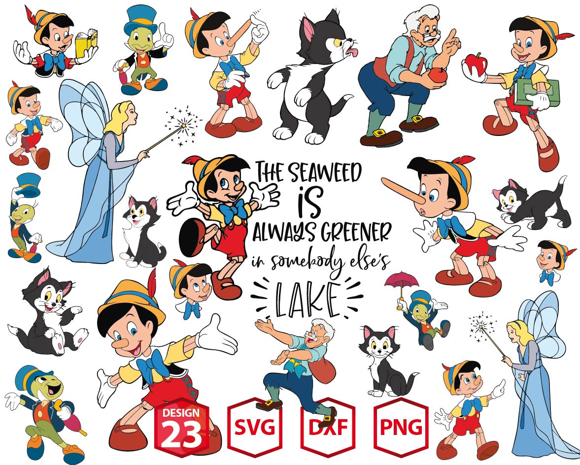 Pinocchio Svg Bundle, Pinocchio Svg, Pinocchio Silhouette Sv | Inspire ...