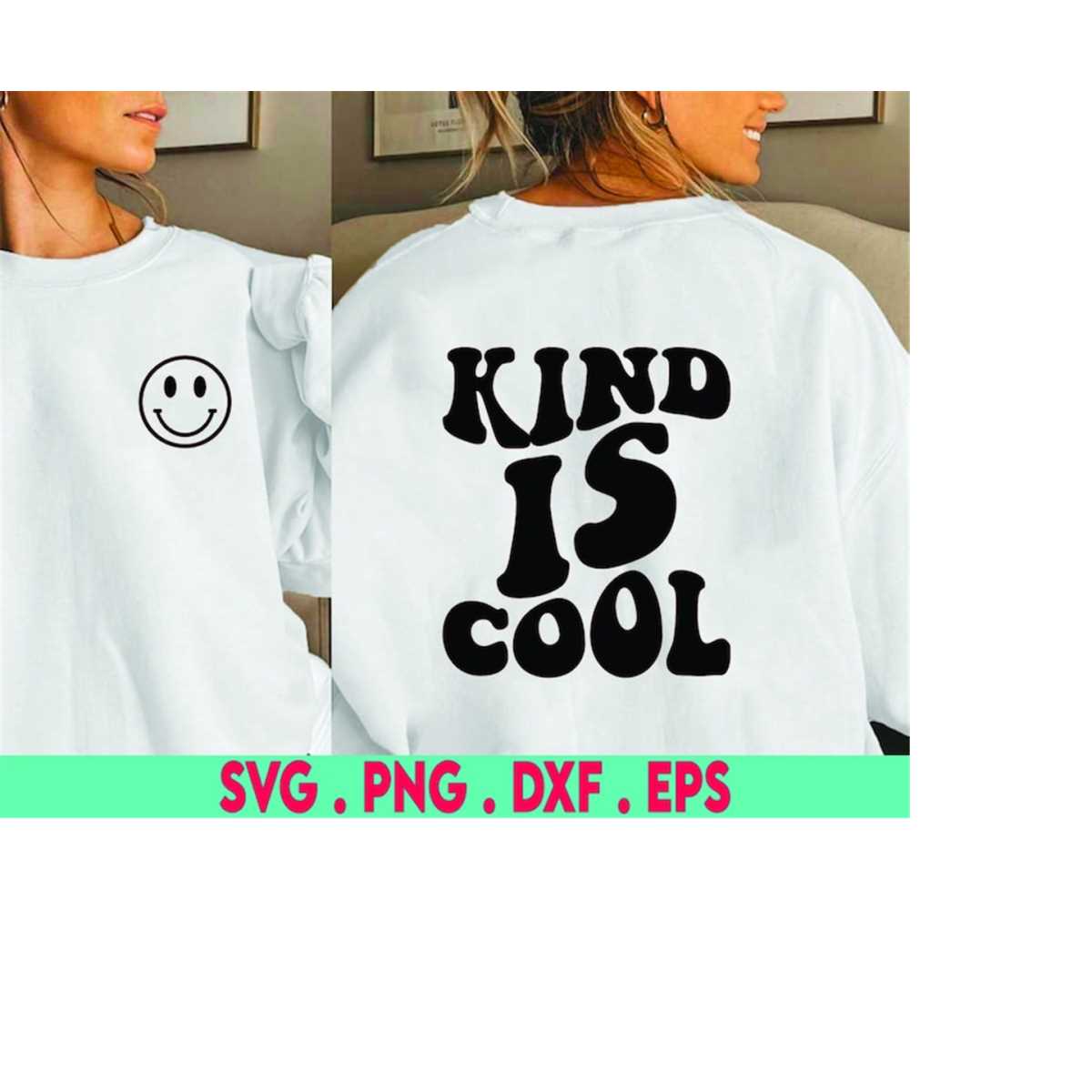Kindness SVG, Kind is Cool SVG cut file, positive quote svg, | Inspire ...